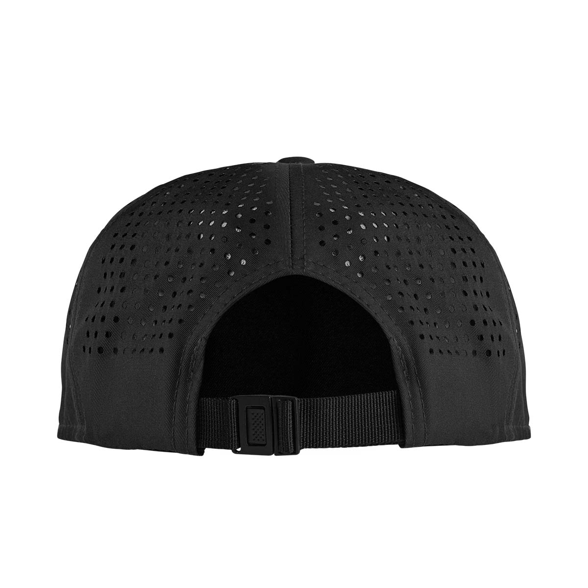 Stealth Mode: Black Blank Performance Snapback Hat