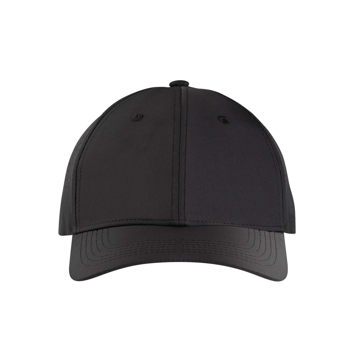 Stealth Mode: Black Blank Performance Snapback Hat