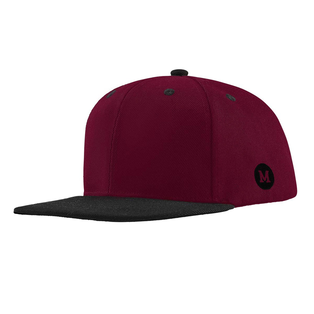 Maroon Blank Snapback for Big Heads – Adjustable Fit