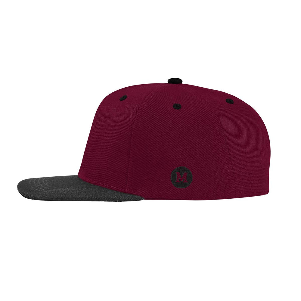 Maroon Blank Snapback for Big Heads – Adjustable Fit