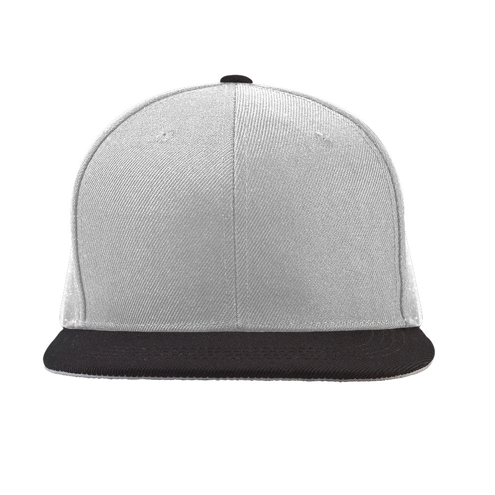 Versatile Grey Blank Snapback Hat. Made for Big Heads!
