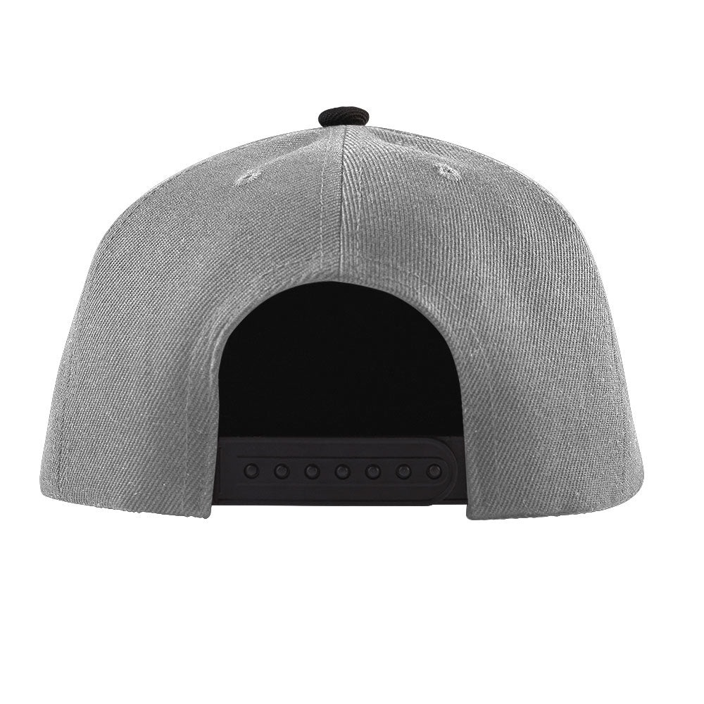 Versatile Grey Blank Snapback Hat. Made for Big Heads!