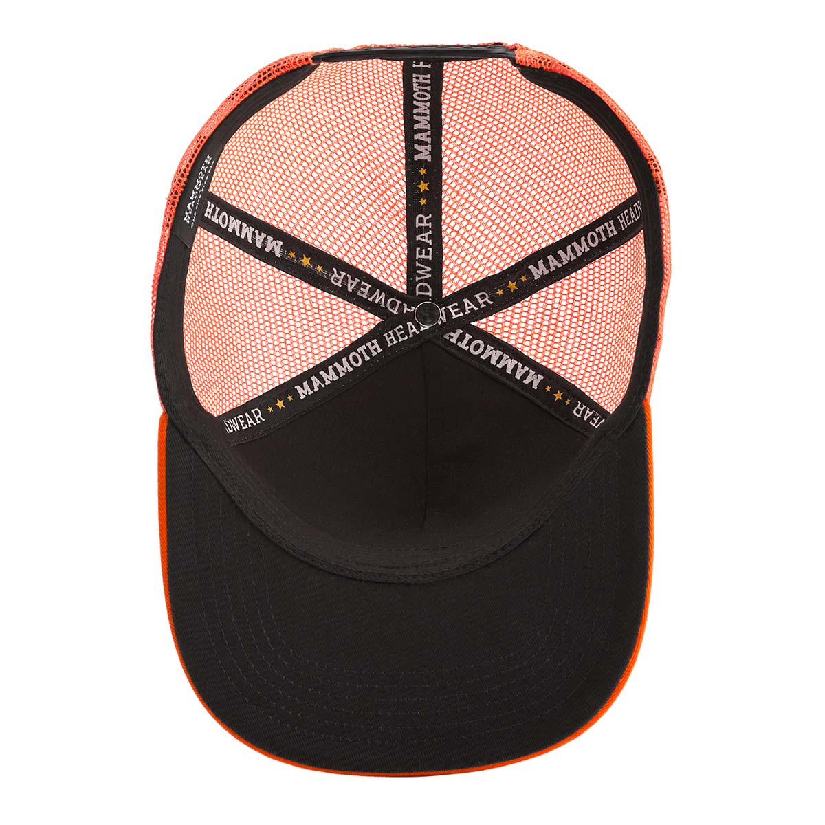Hunter Orange Classic Trucker Hat. Made for Big Heads!